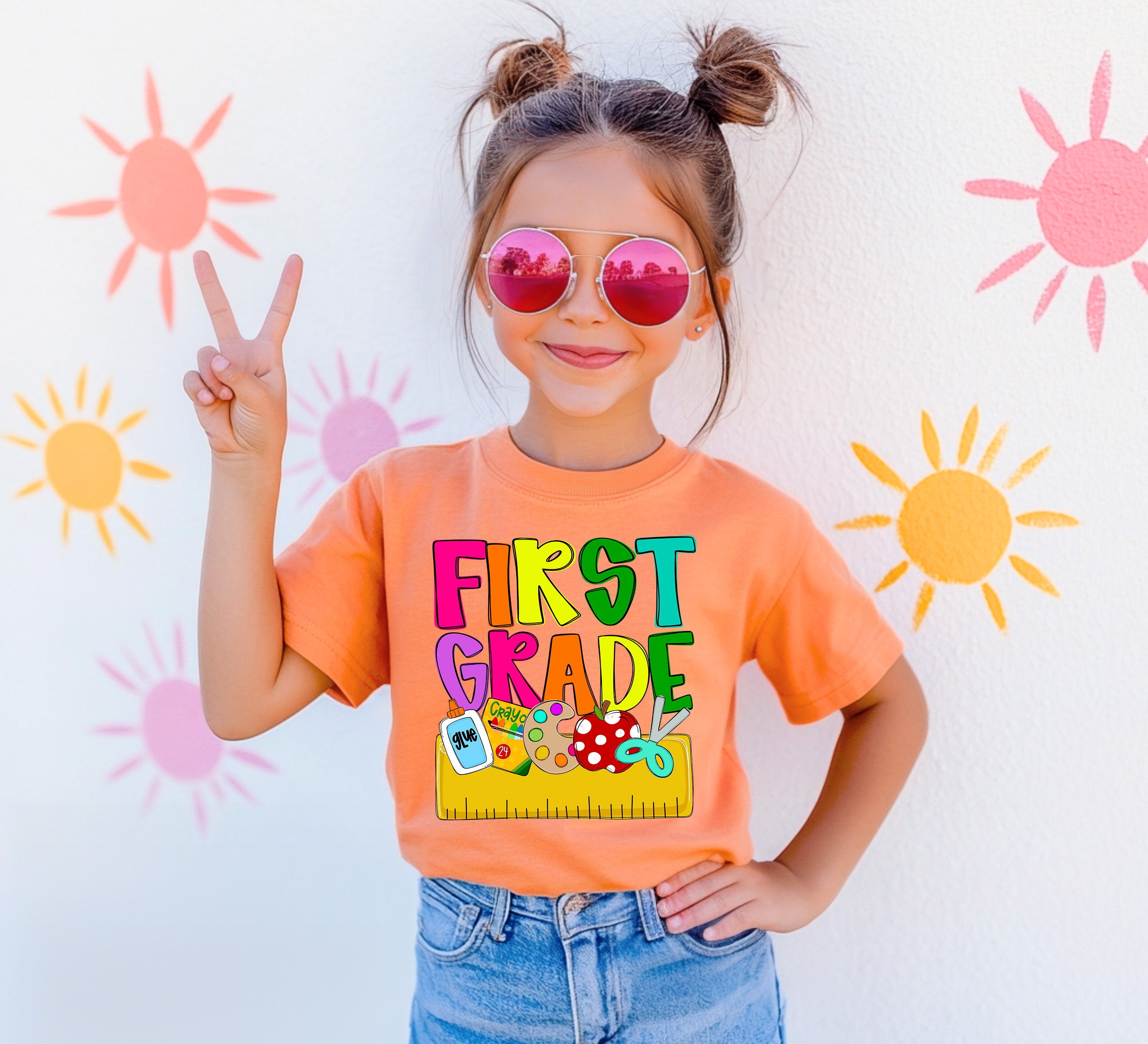 Back To School Name Plate First Grade – Lovie T Designs