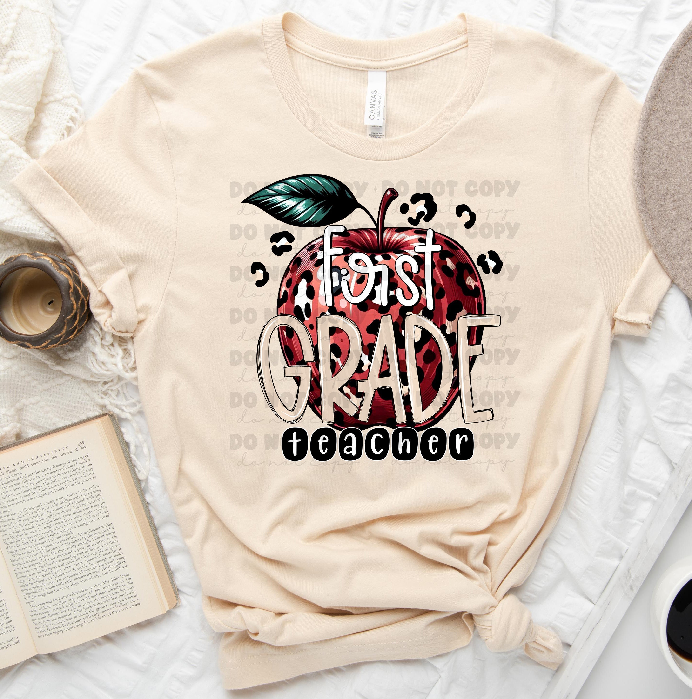 First Grade Teacher Southern Comfort Leopard Back To School - Lovie T ...