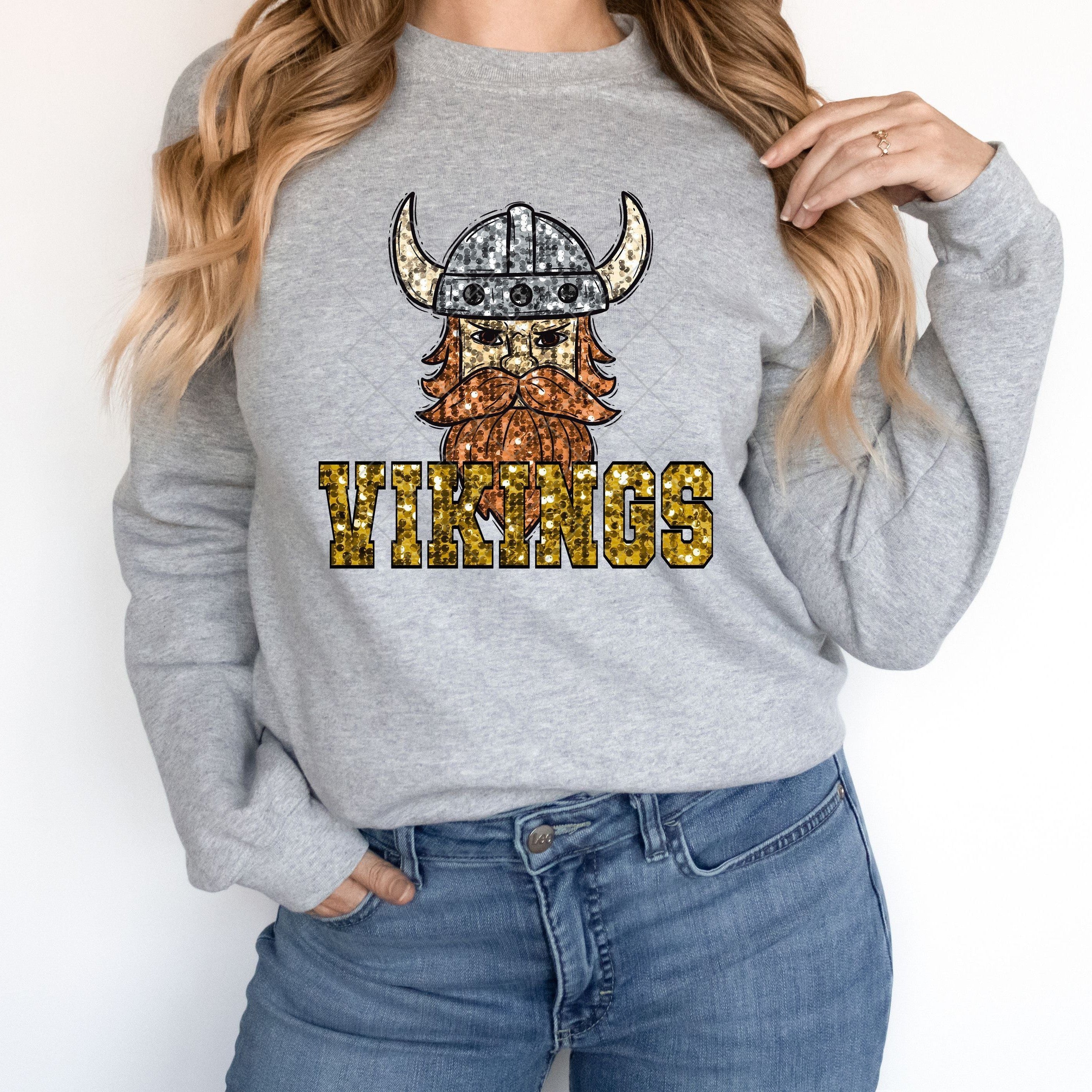 Vikings Gold Sequin - Lovie T Designs