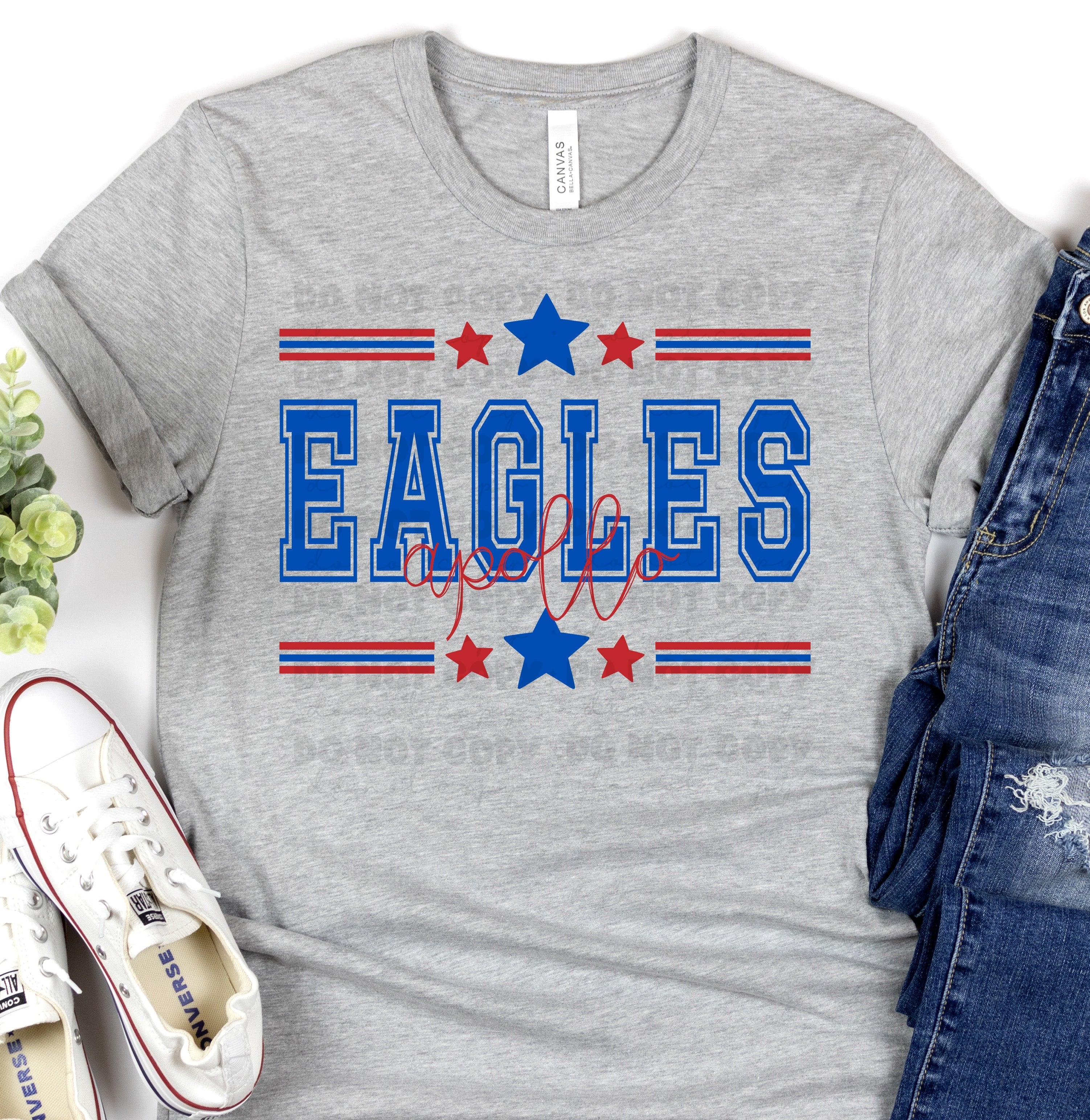 Apollo Eagles Royal Red All Stars - Lovie T Designs