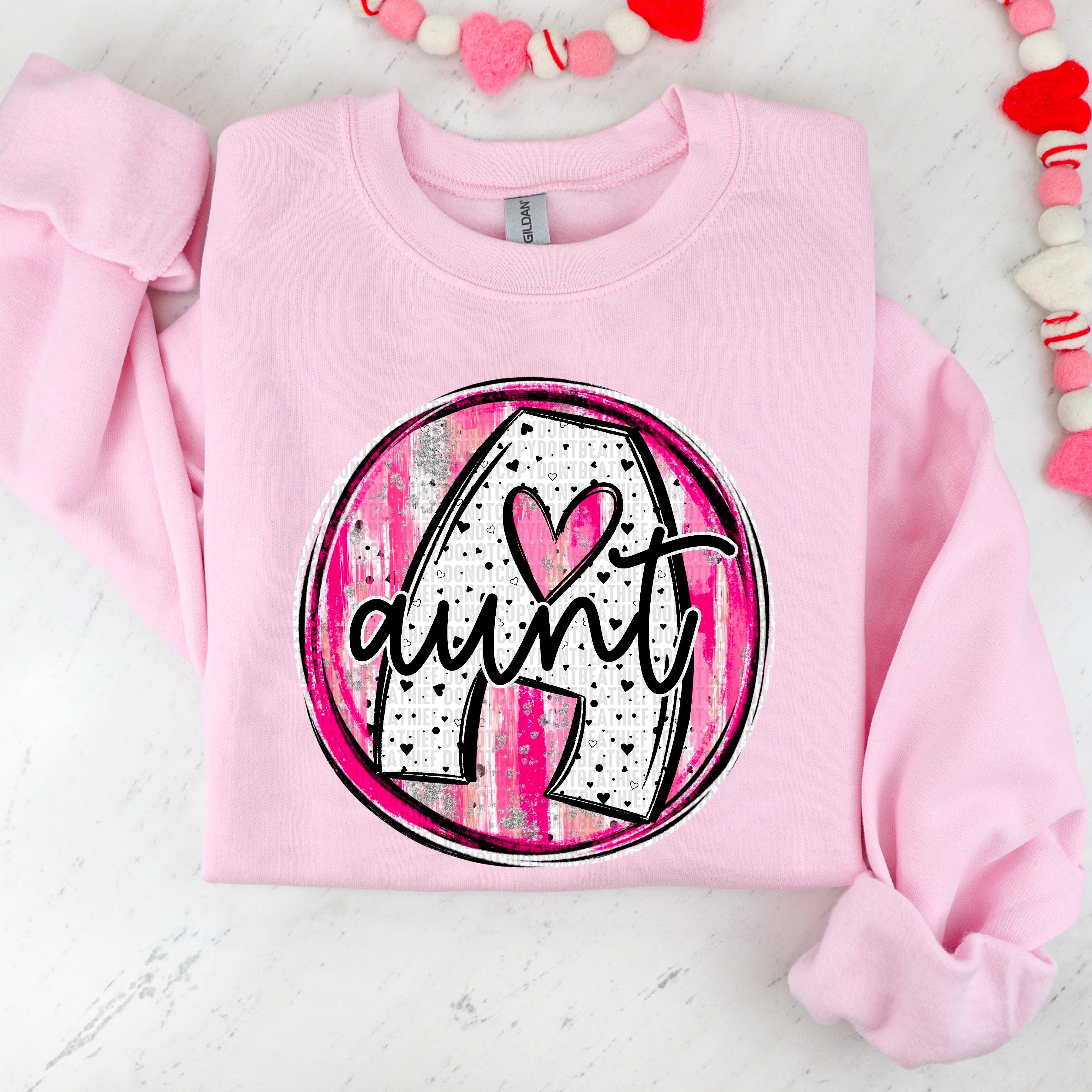 Aunt Valentine Circle Name - Lovie T Designs