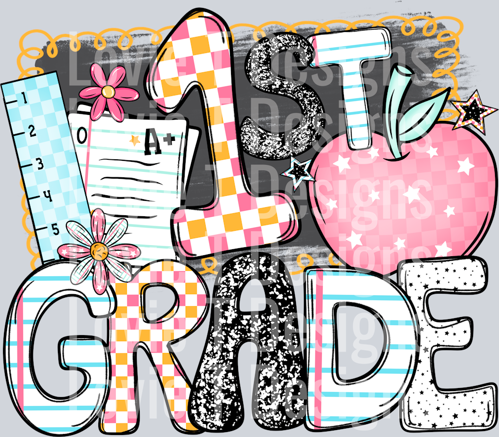 B2S Grade Levels Apple 1St Grade - Lovie T Designs