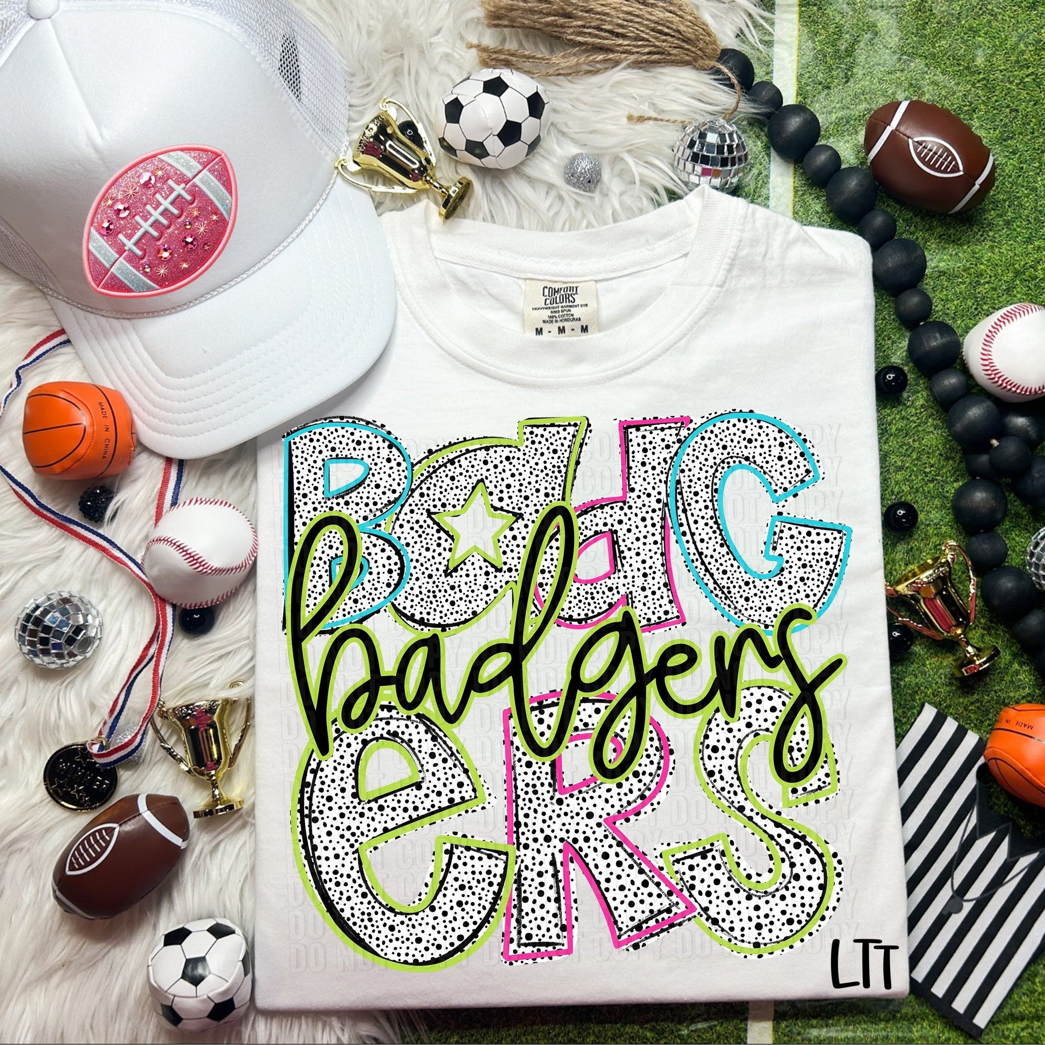 Badgers Star Dalmatian Mascots - Lovie T Designs