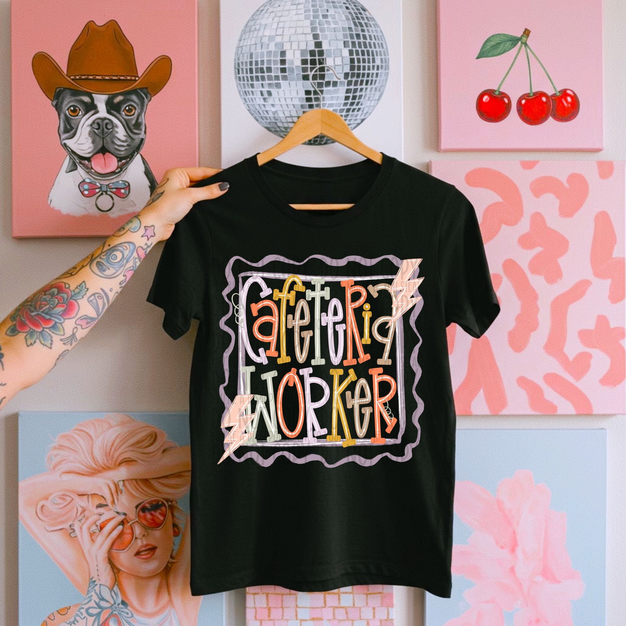 Cafeteria Worker Doodle - Lovie T Designs