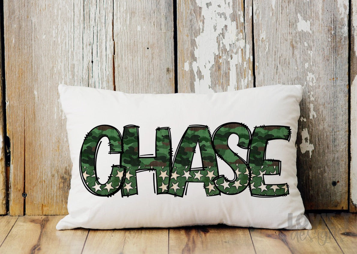 Camo Star Alpha - Custom Names - Lovie T Designs