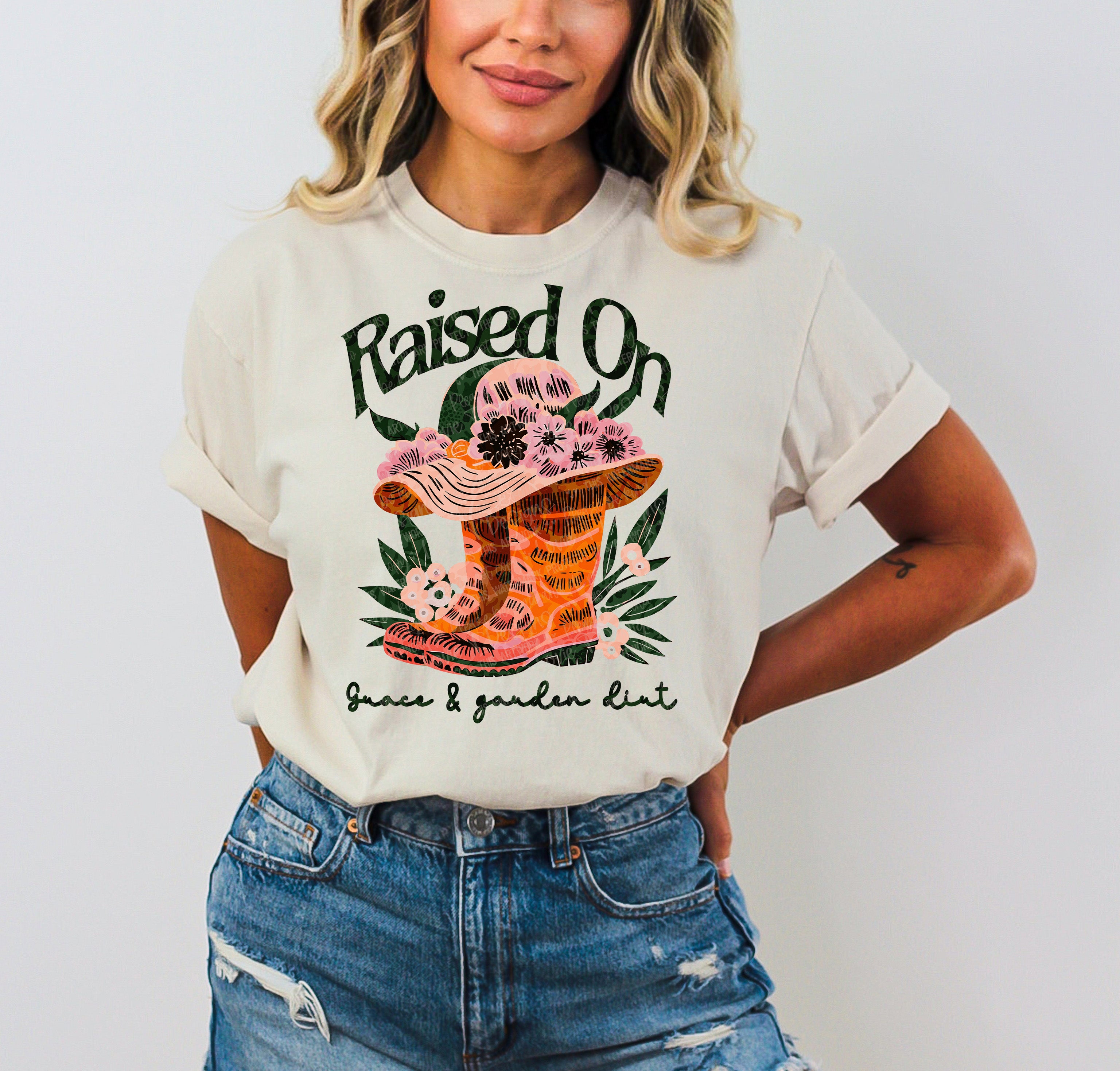 Christian - Raised On Grace And Garden Grit - Lovie T Designs