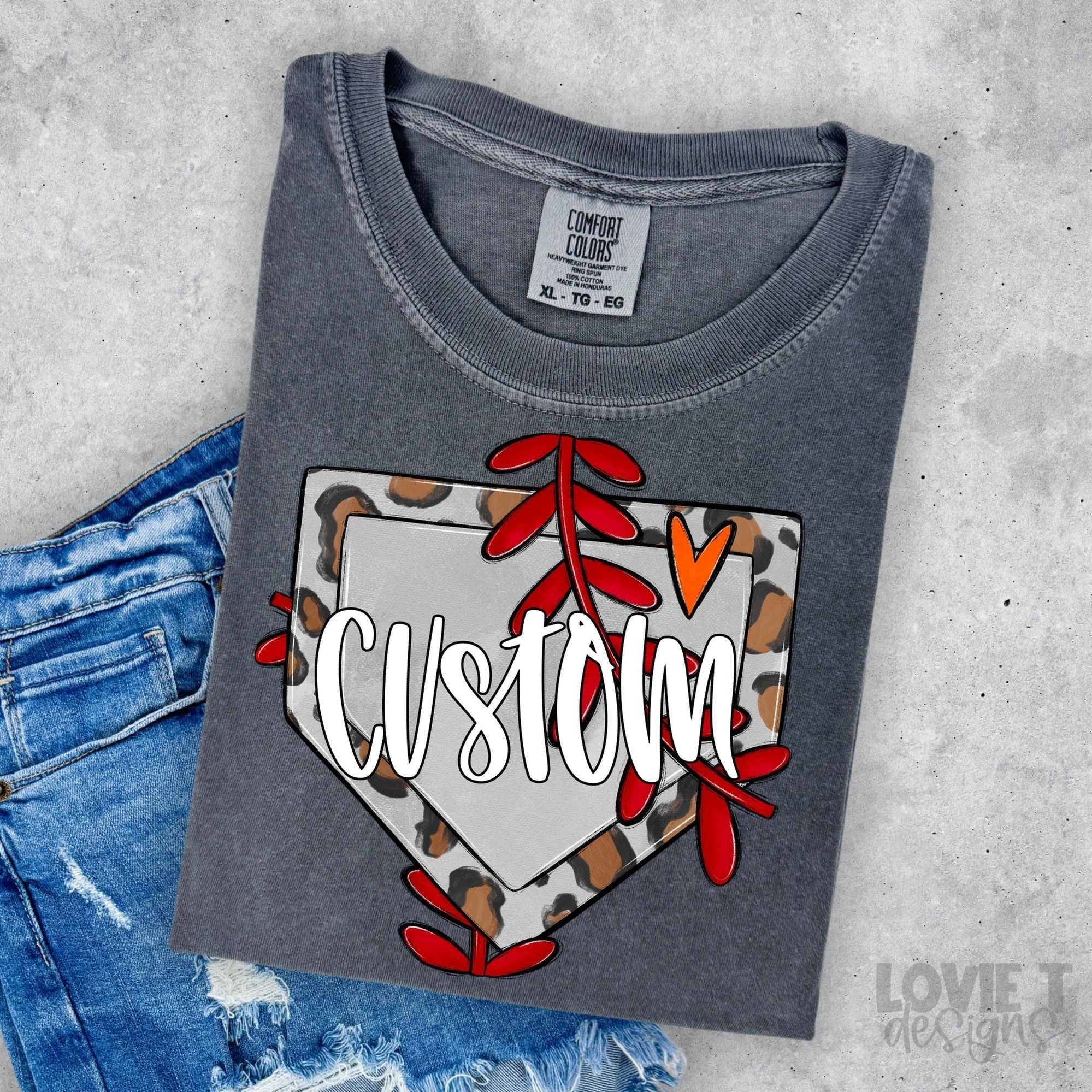 Custom Home Plate - Lovie T Designs