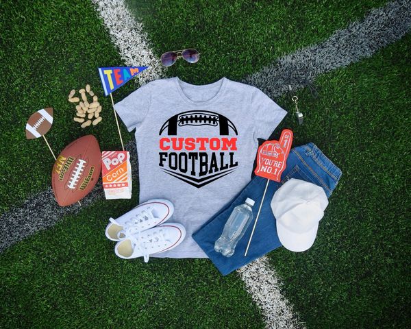 Custom Split Football - Lovie T Designs