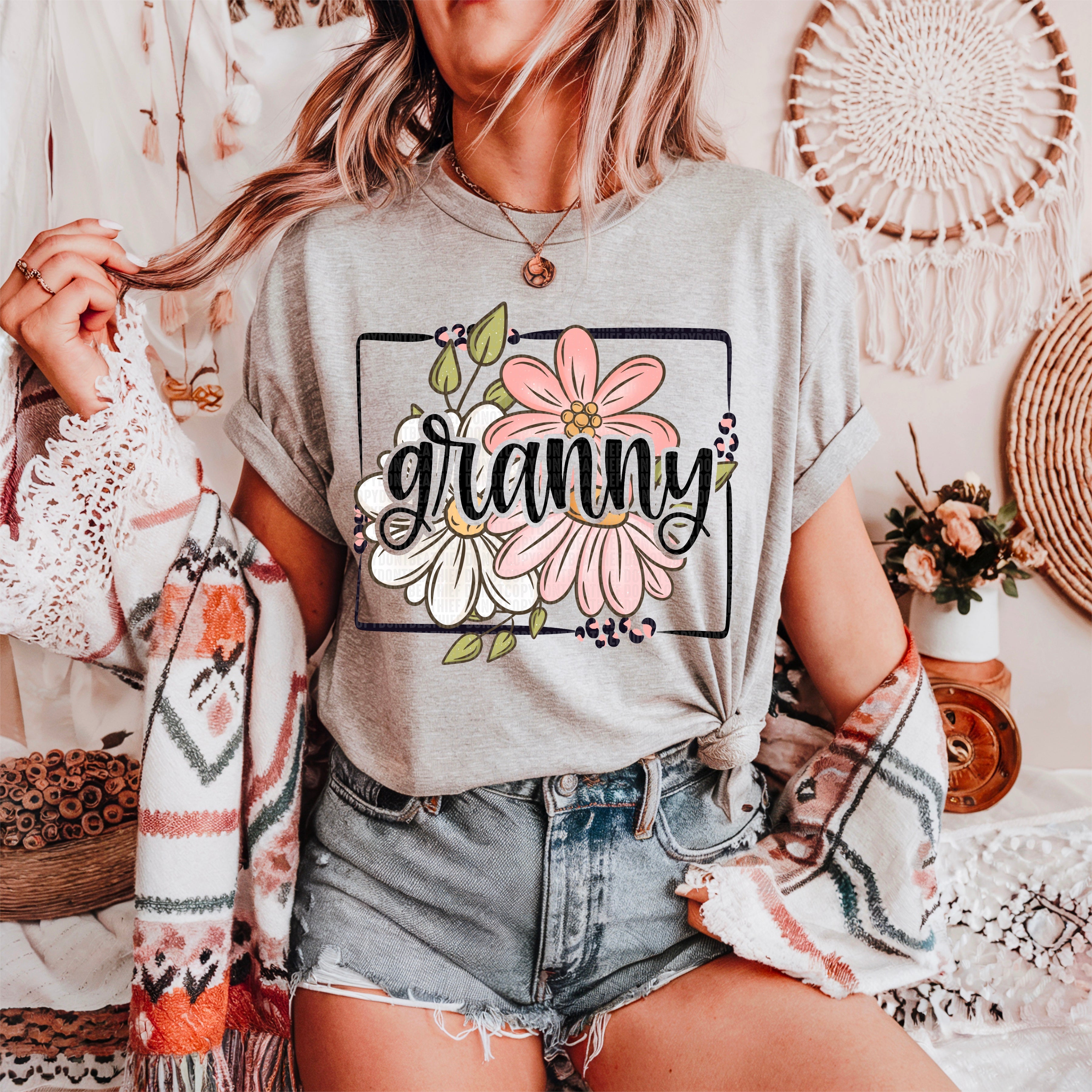 Granny Floral Names Spring - Lovie T Designs