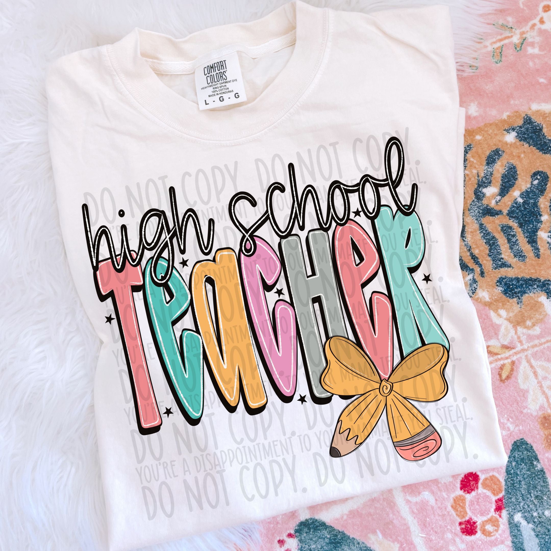 High School Teacher Doodle Pencil - Lovie T Designs