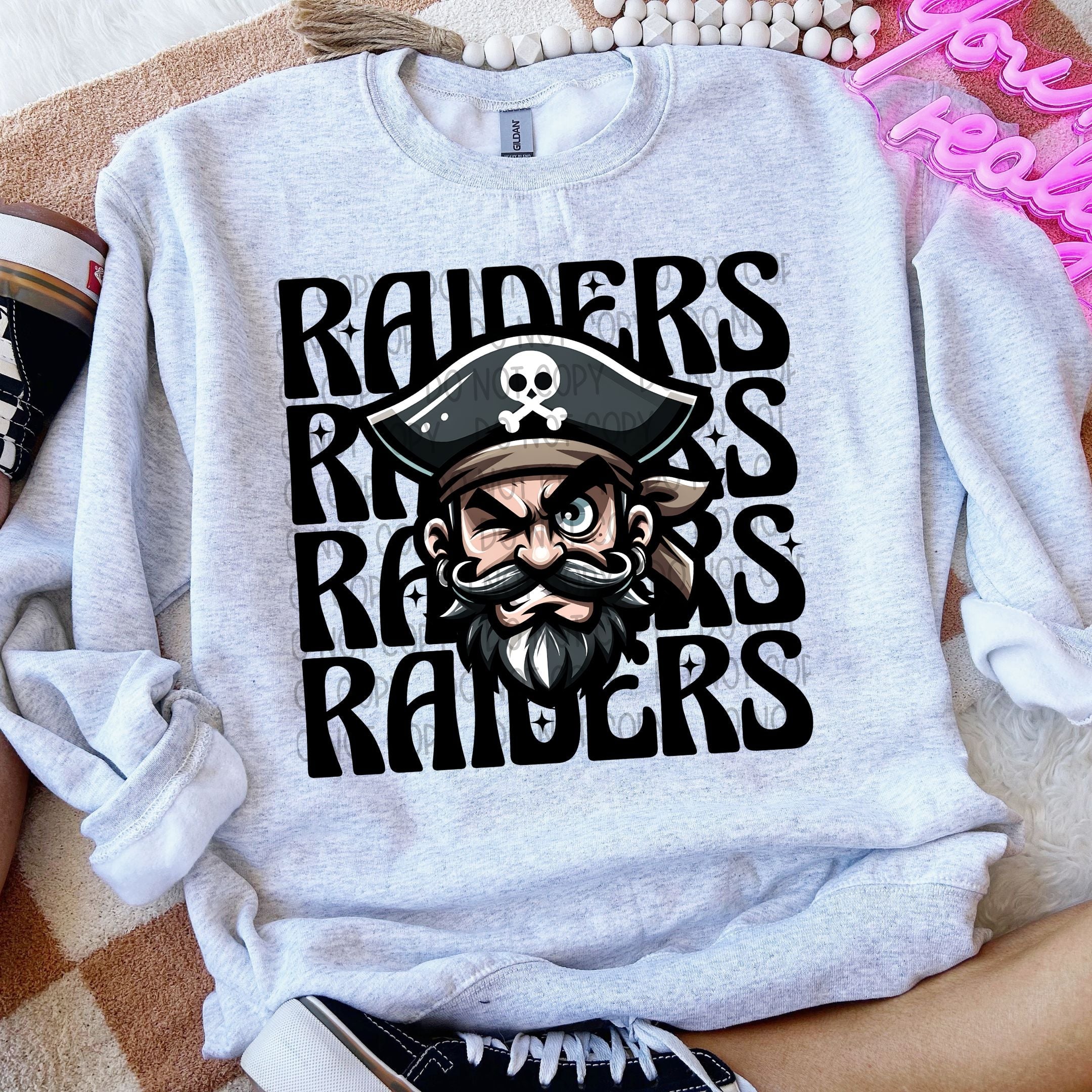 Raiders Winking Mascot - Lovie T Designs