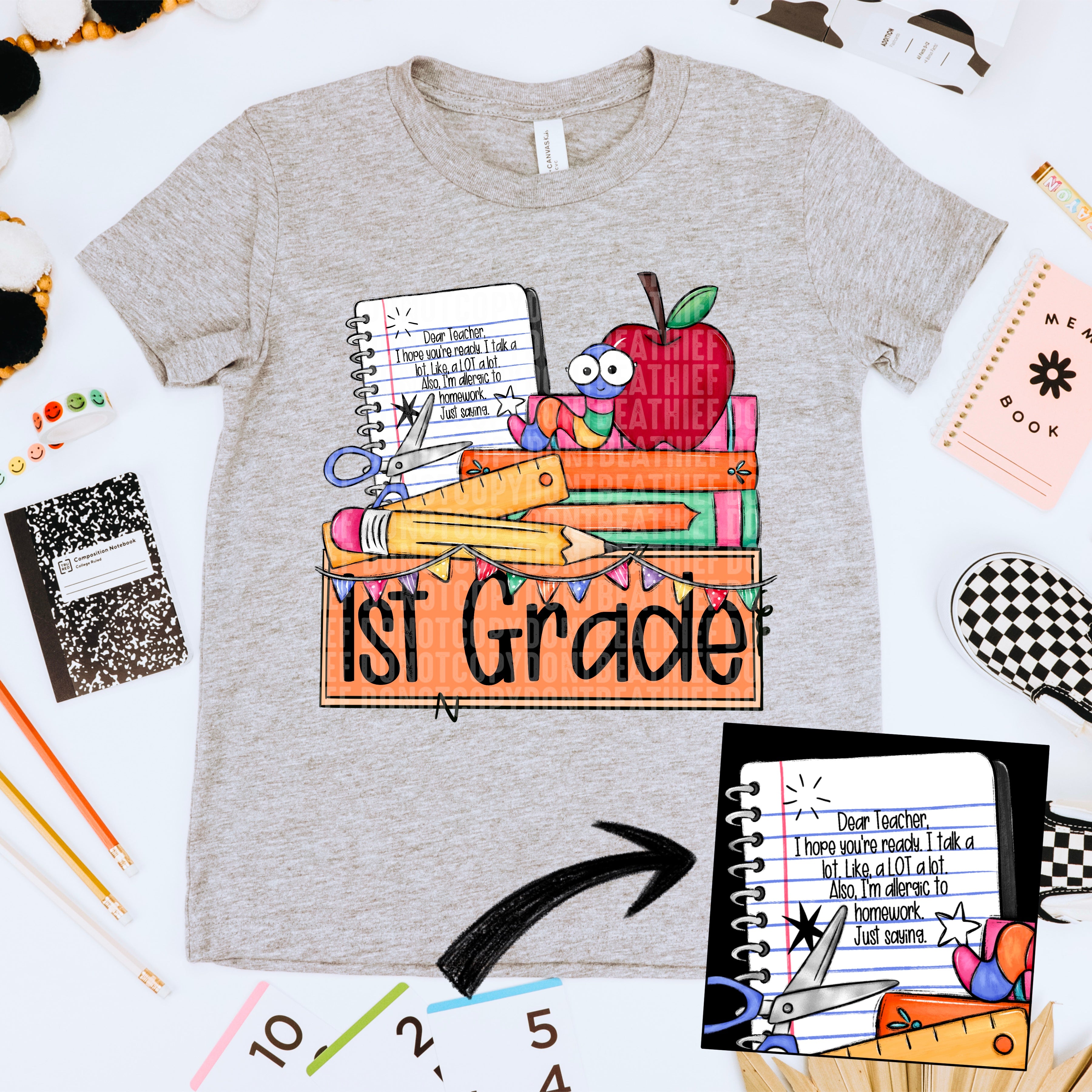 School Grade Name Plate 1St Grade - Lovie T Designs