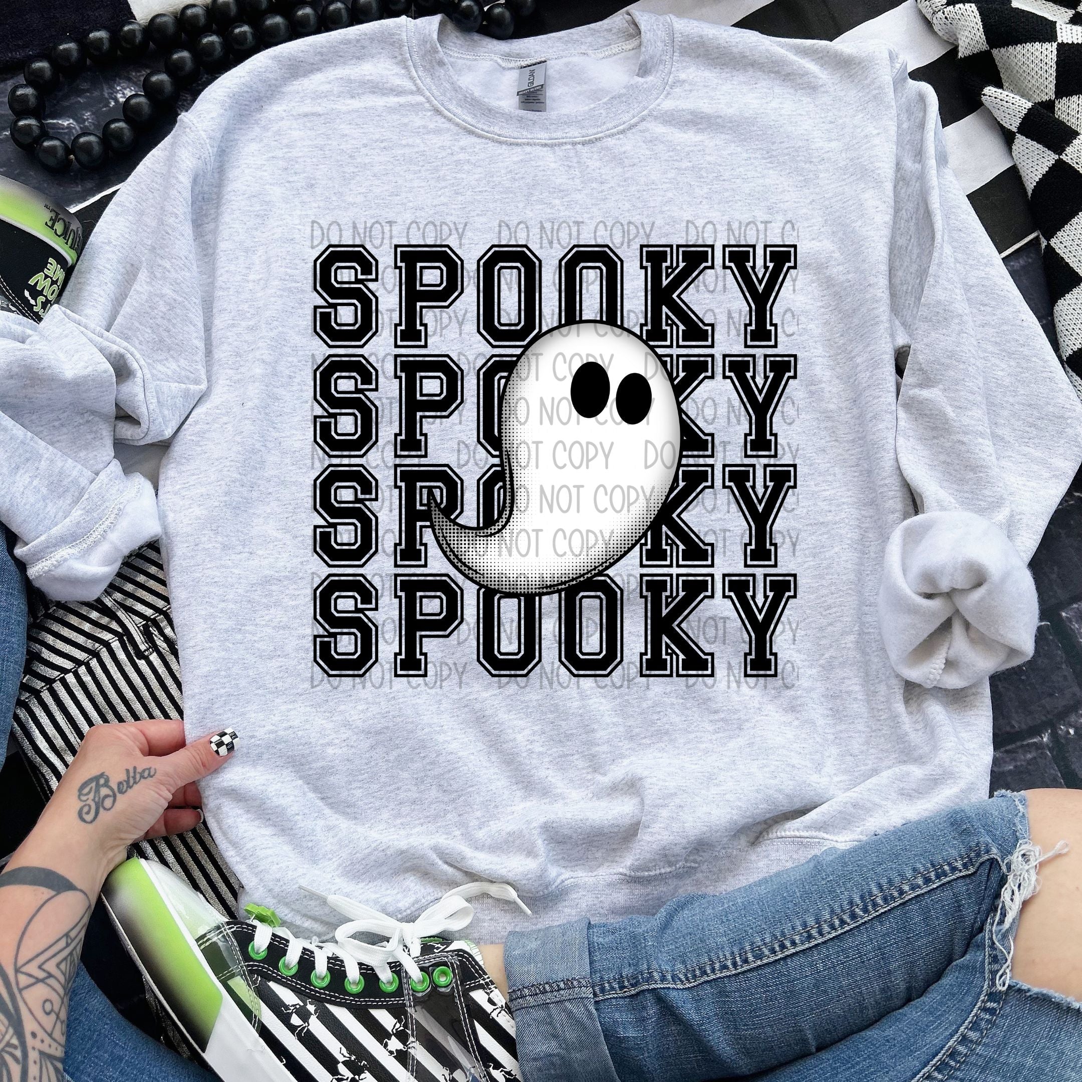 Spooky Stacked Ghost - Lovie T Designs