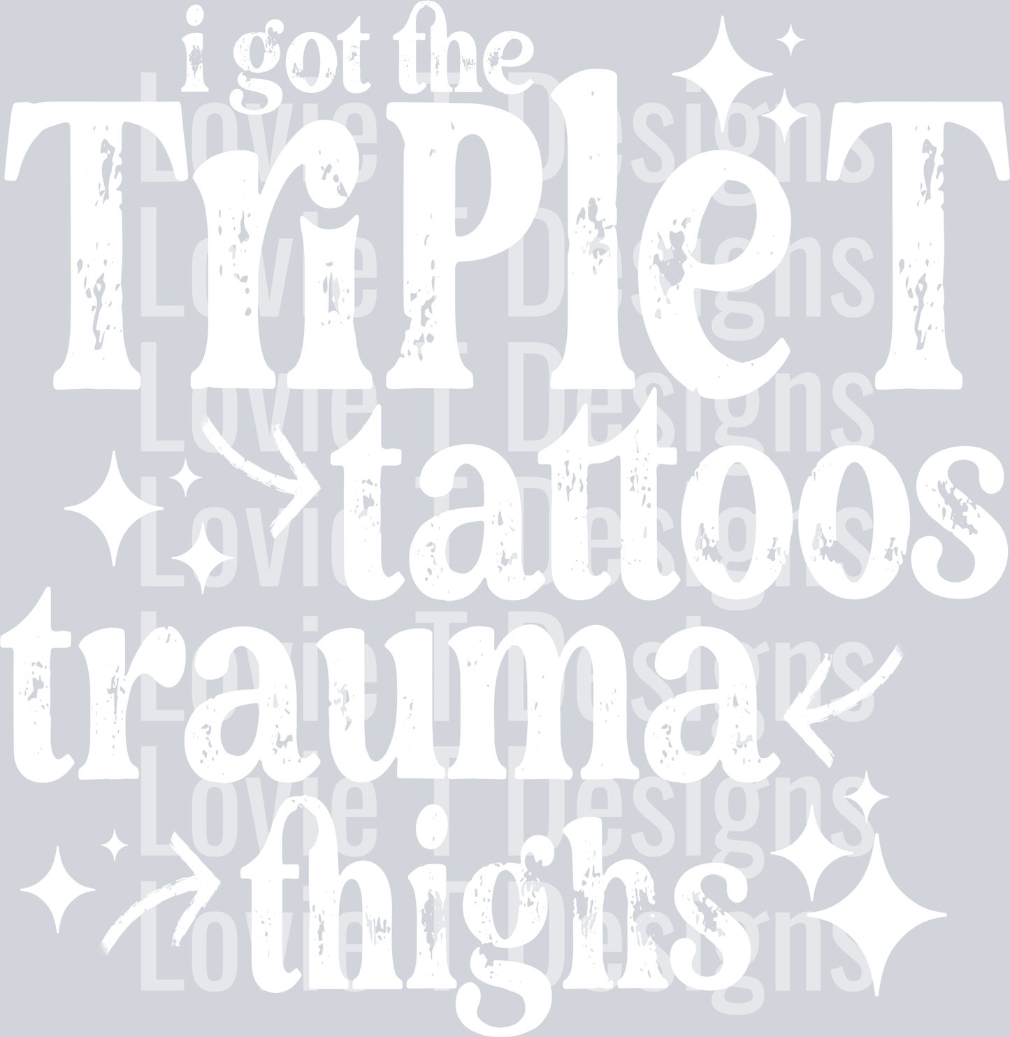 Triple T White - Lovie T Designs