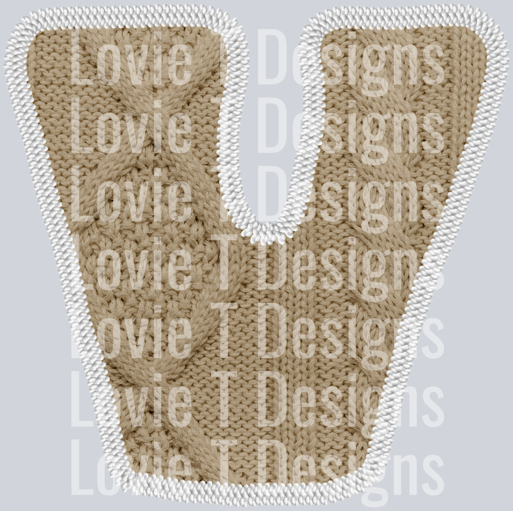V VanderbiltSweater Patch Embroidery - Lovie T Designs