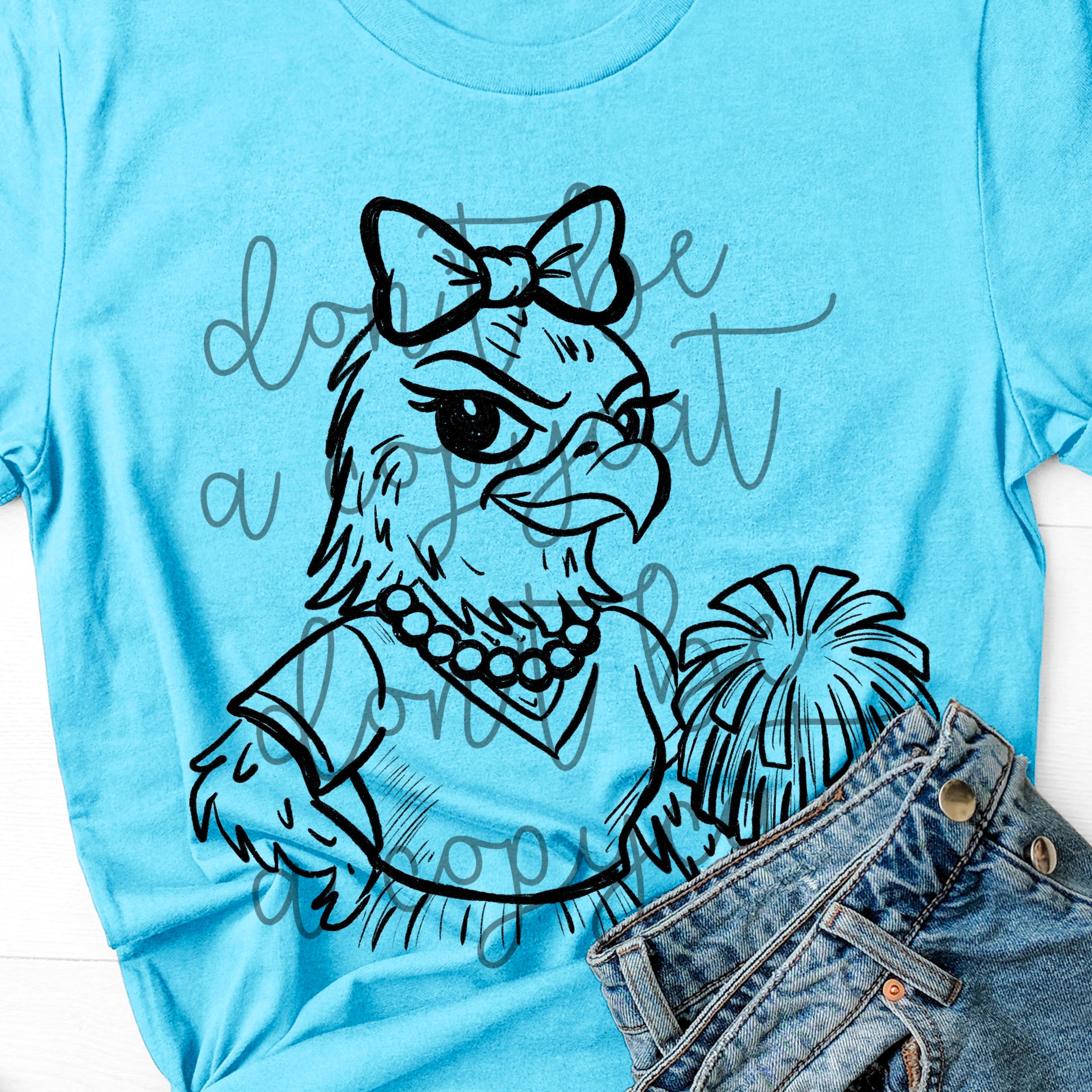 Vintage Cheer Mascots Falcon - Lovie T Designs