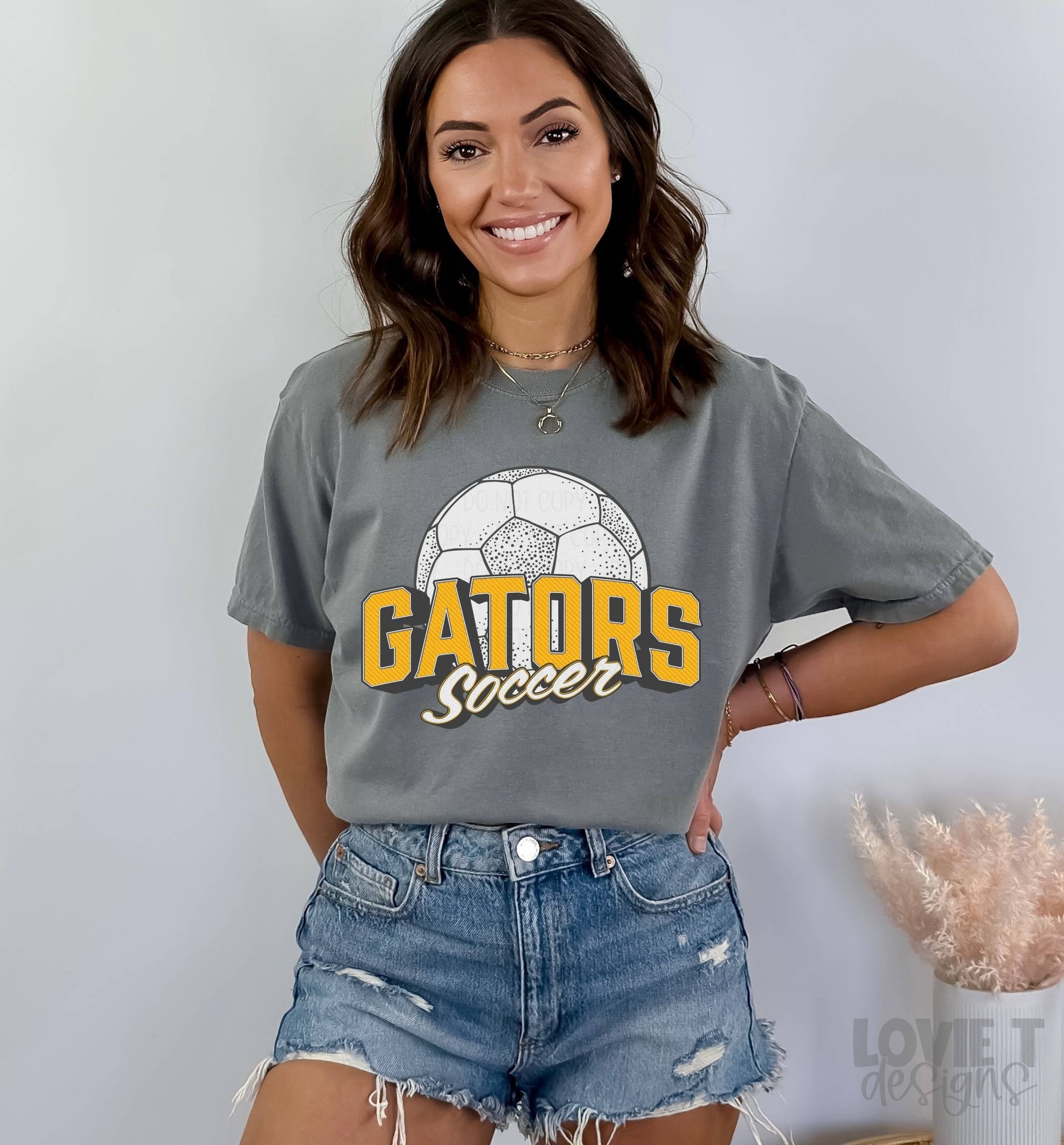Vintage Gators Ath Gold Soccer - Lovie T Designs