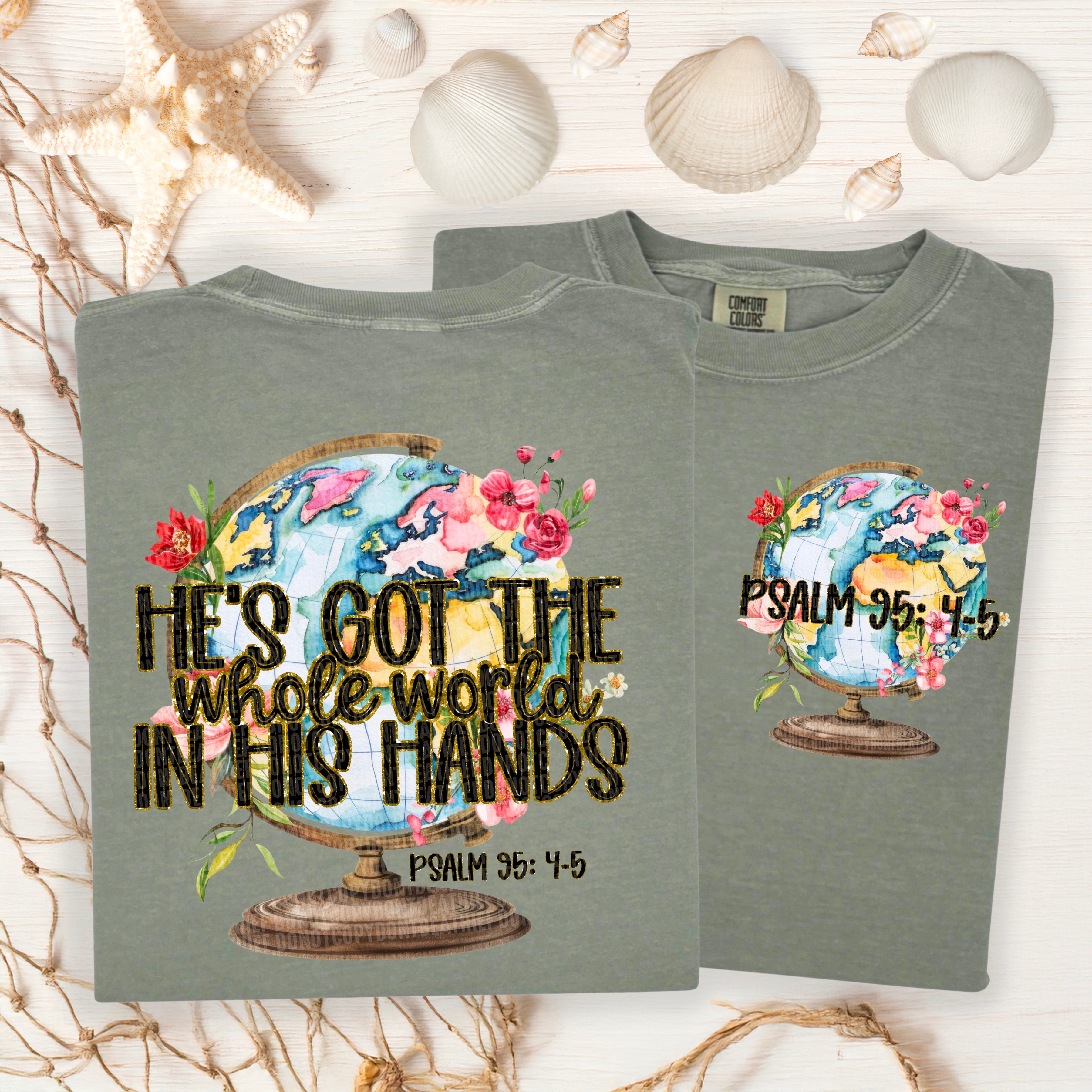 Whole World in His Hands Pocket - Lovie T Designs